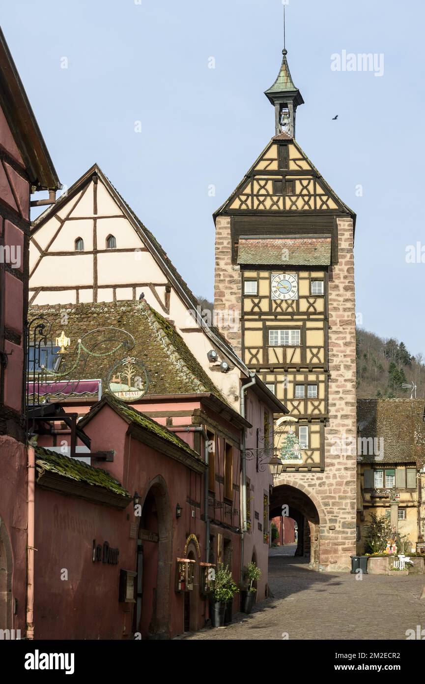 Riquewihr is a medieval city classified. It is located in the most ...