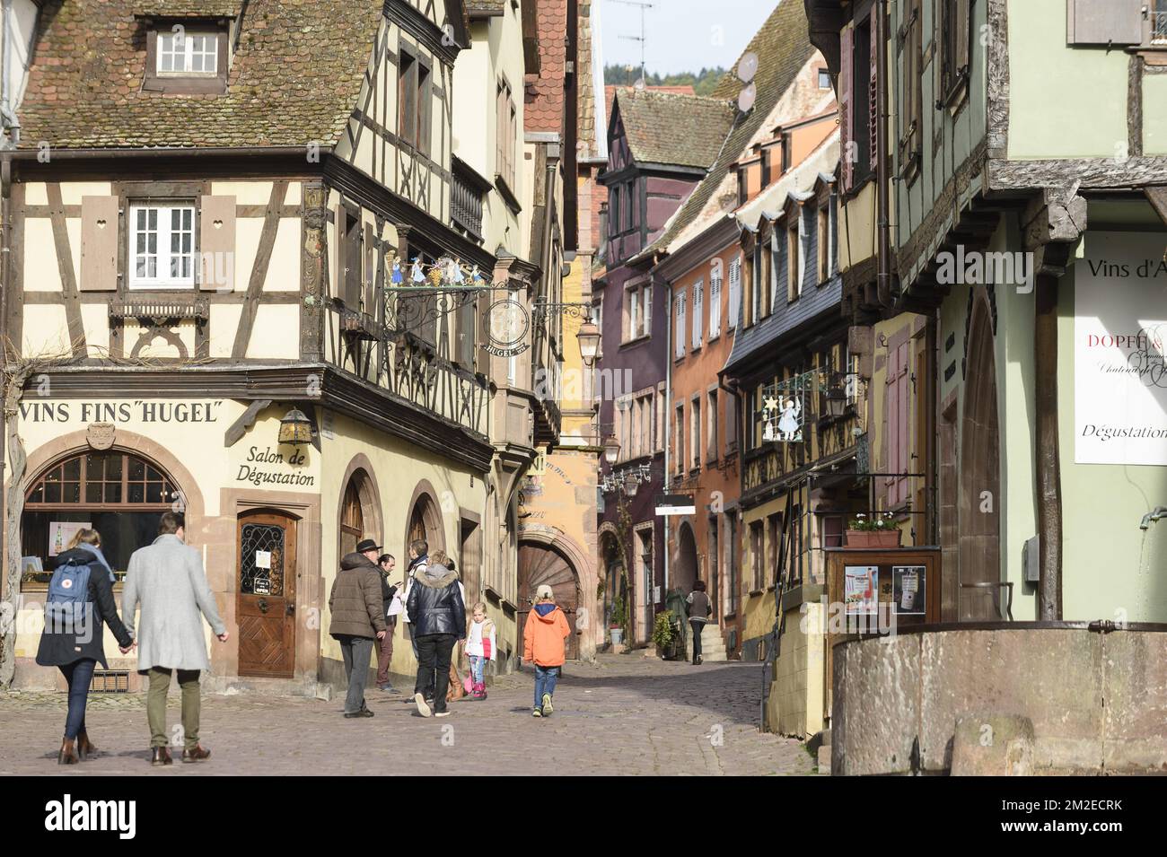 Riquewihr is a medieval city classified. It is located in the most ...