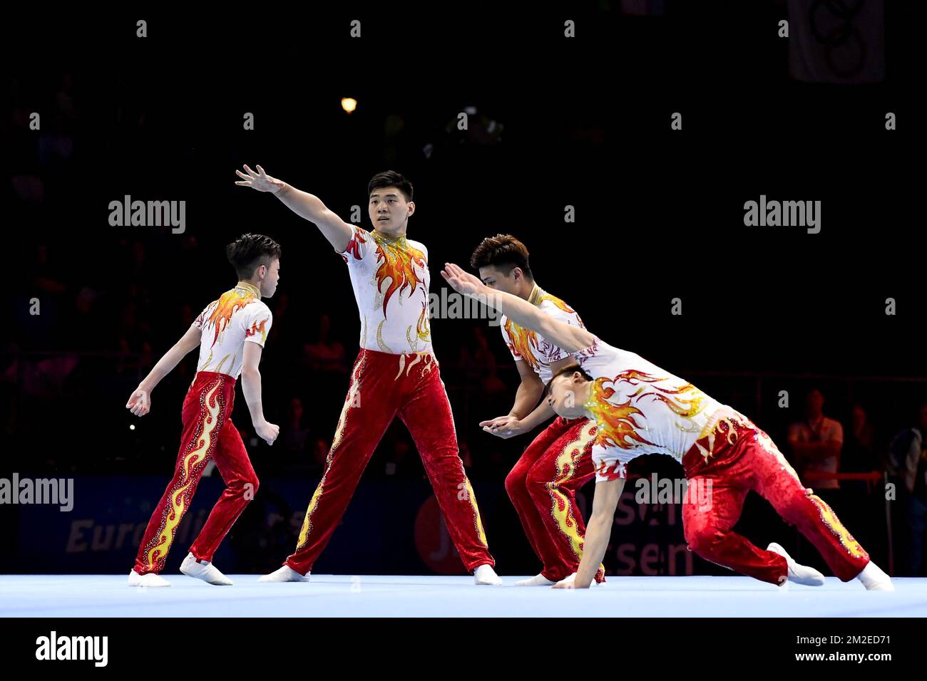 China Men's Group Fu Zhi, Pei Guo, Jiang Heng, Zhang Junshuo pictured ...