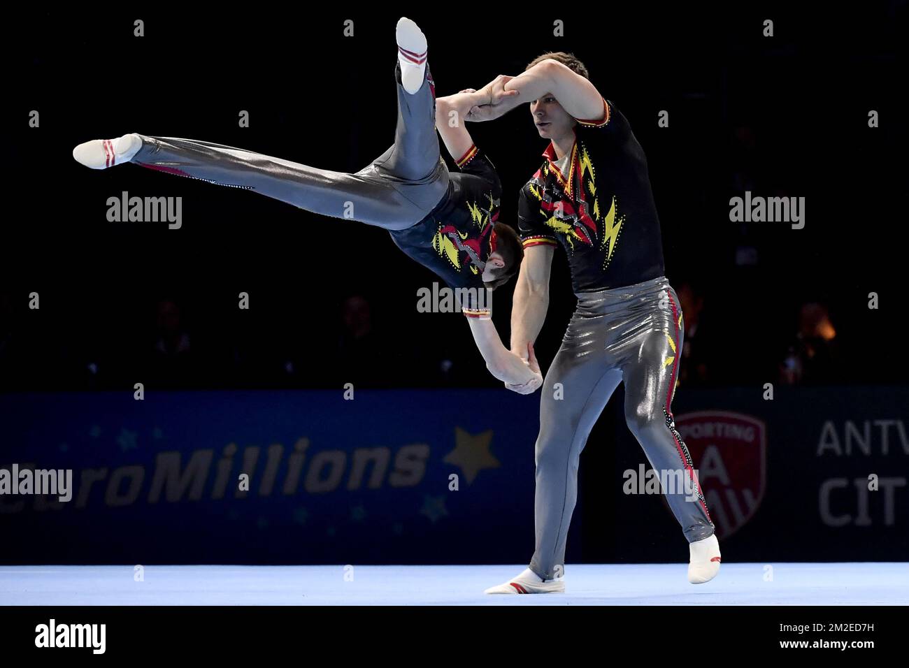 Belgian pair Robin Casse and Kilian Goffaux pictured in action during ...
