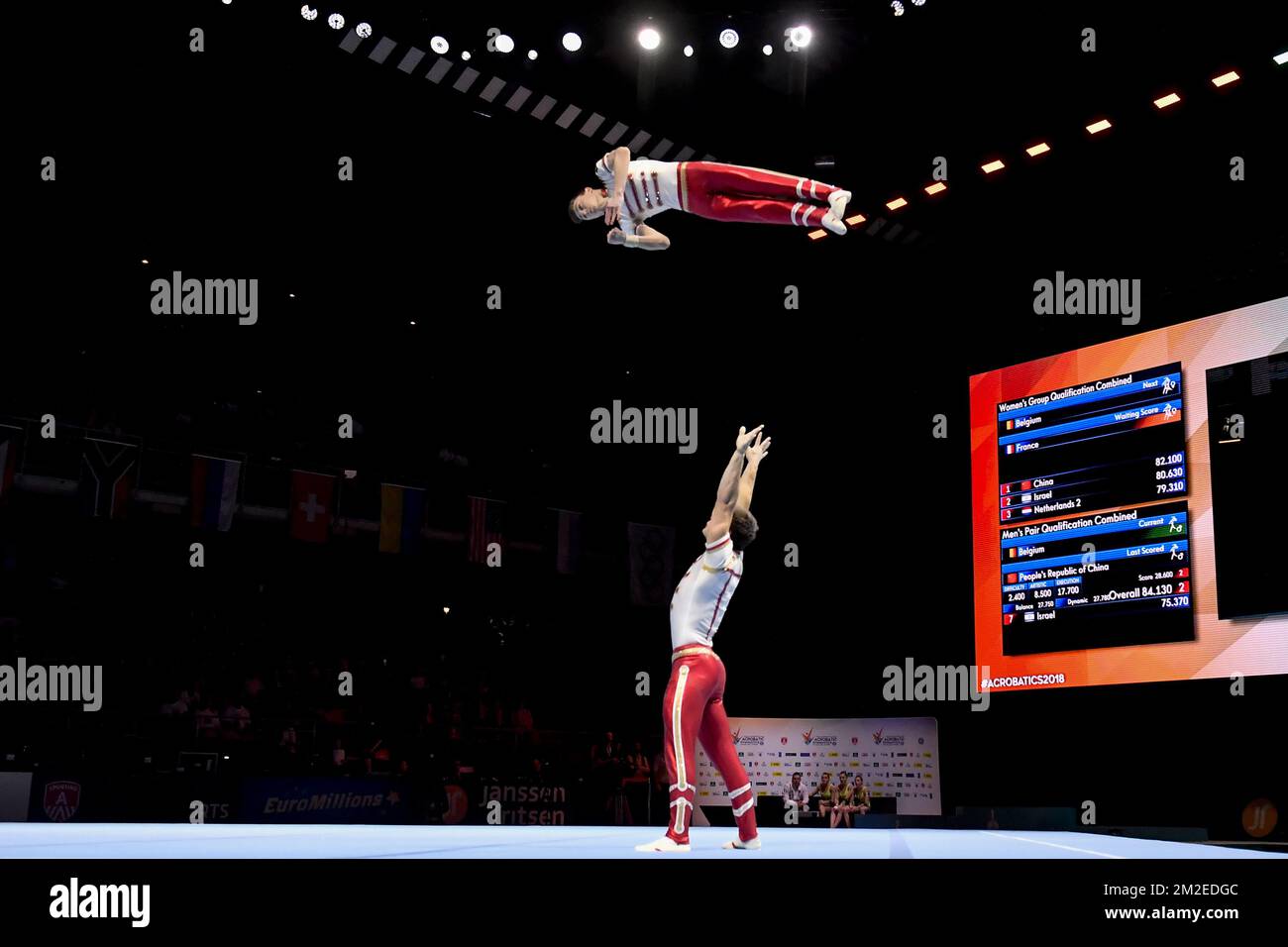 Belgian pair Robin Casse and Kilian Goffaux pictured in action during ...