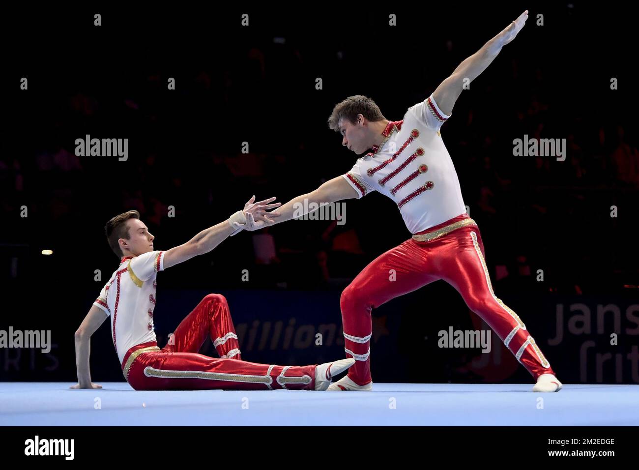 Belgian pair Robin Casse and Kilian Goffaux pictured in action during ...