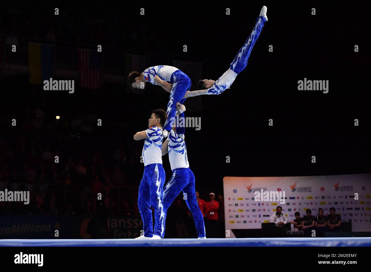 China Men's Group Fu Zhi, Pei Guo, Jiang Heng, Zhang Junshuo pictured ...