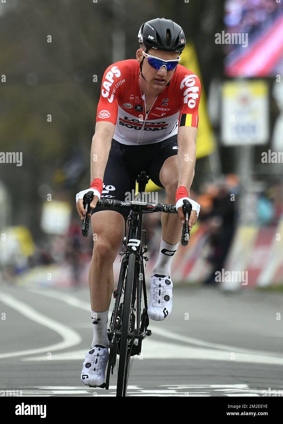 Belgian Tim Wellens of Lotto Soudal pictured in action during the ...