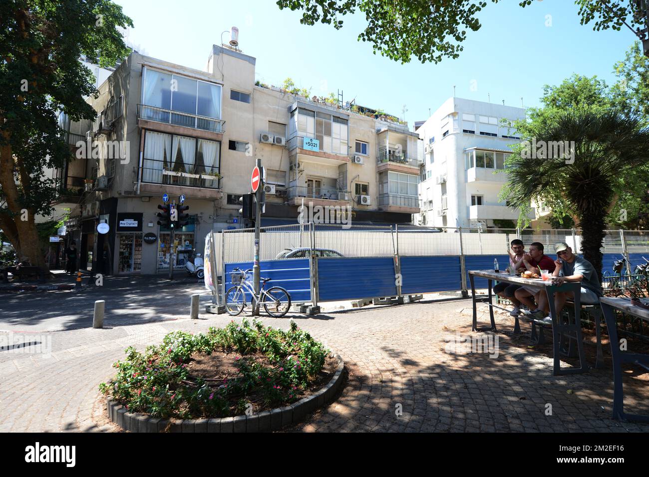 Corner of King George street and Shlomo HaMelekh St in Tel-Aviv, Israel ...