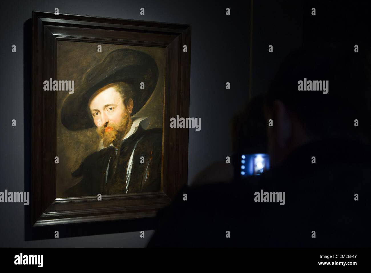 A self-portrait of famous Flemish painter Rubens pictured during the ...