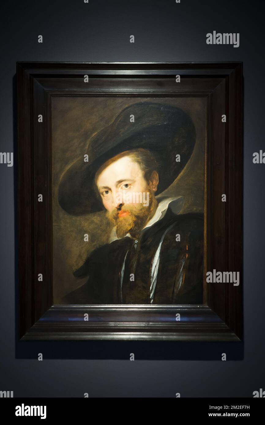 A self-portrait of famous Flemish painter Rubens pictured during the ...