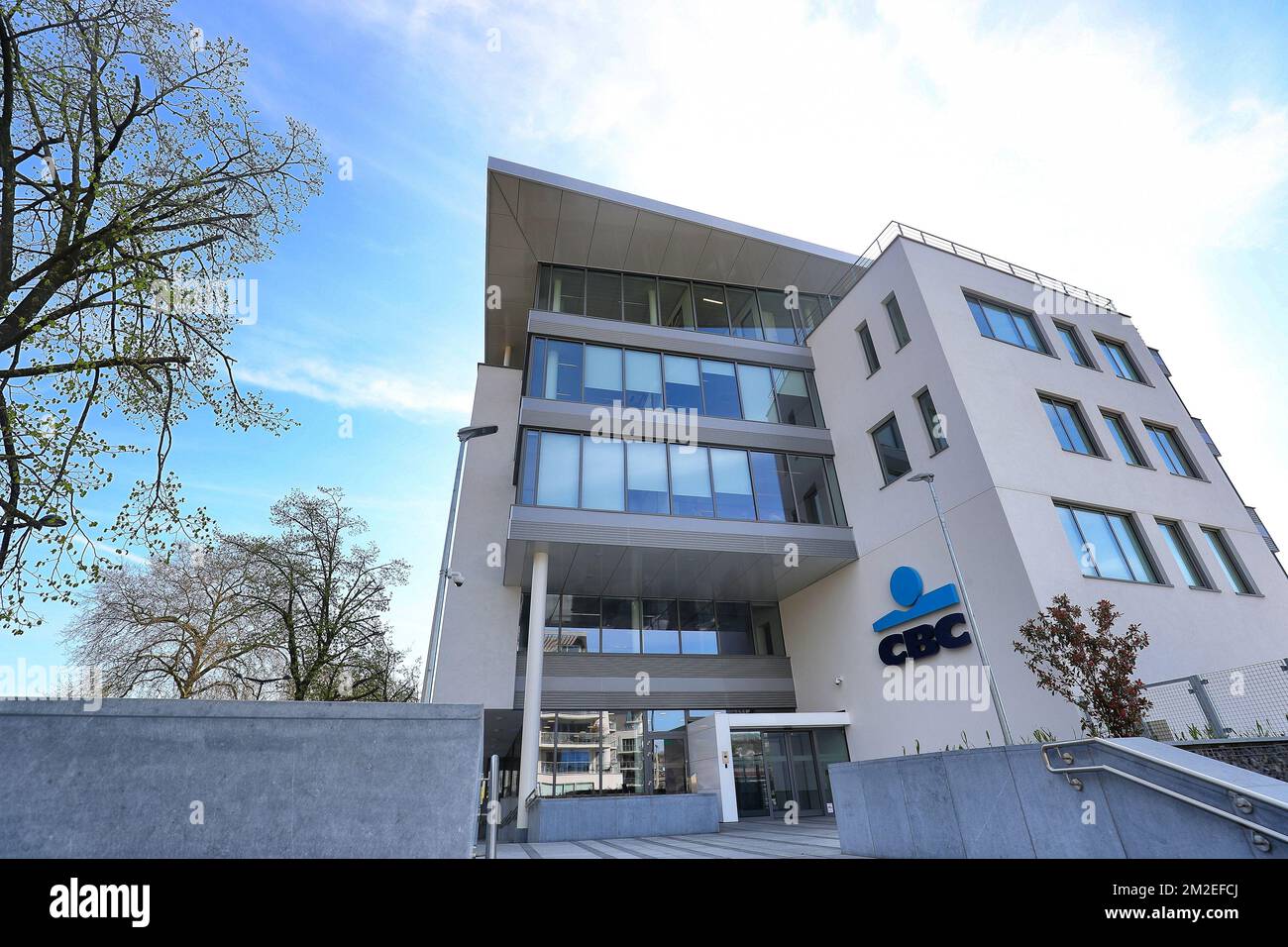 Illustration picture shows the new headquarters of the 'CBC Banque ...