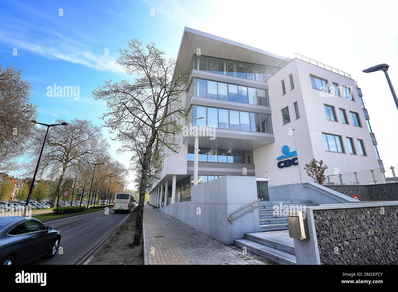 Illustration picture shows the new headquarters of the 'CBC Banque ...