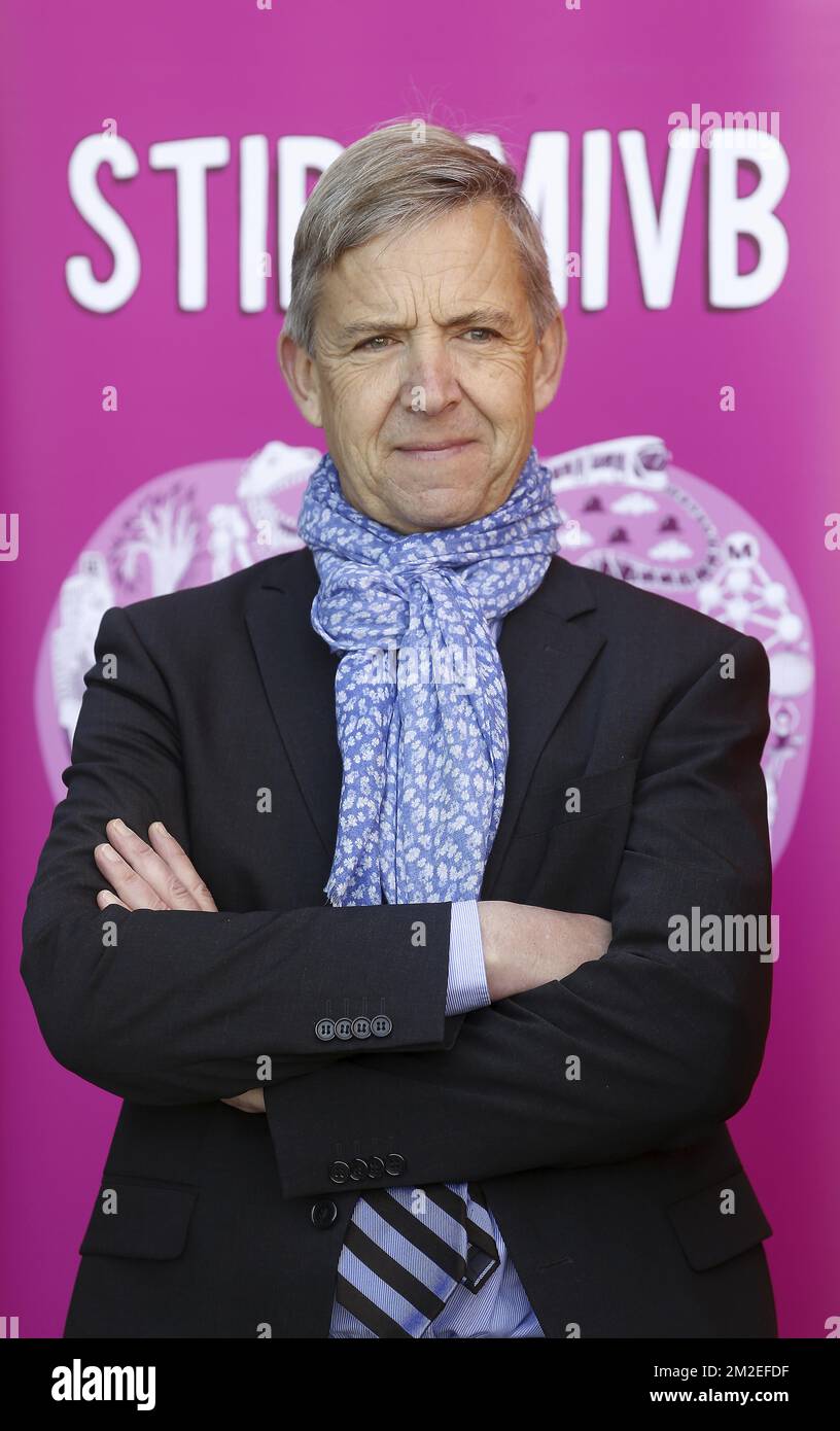 MIVB-STIB CEO Brieuc de Meeus pictured during the presentation of the ...