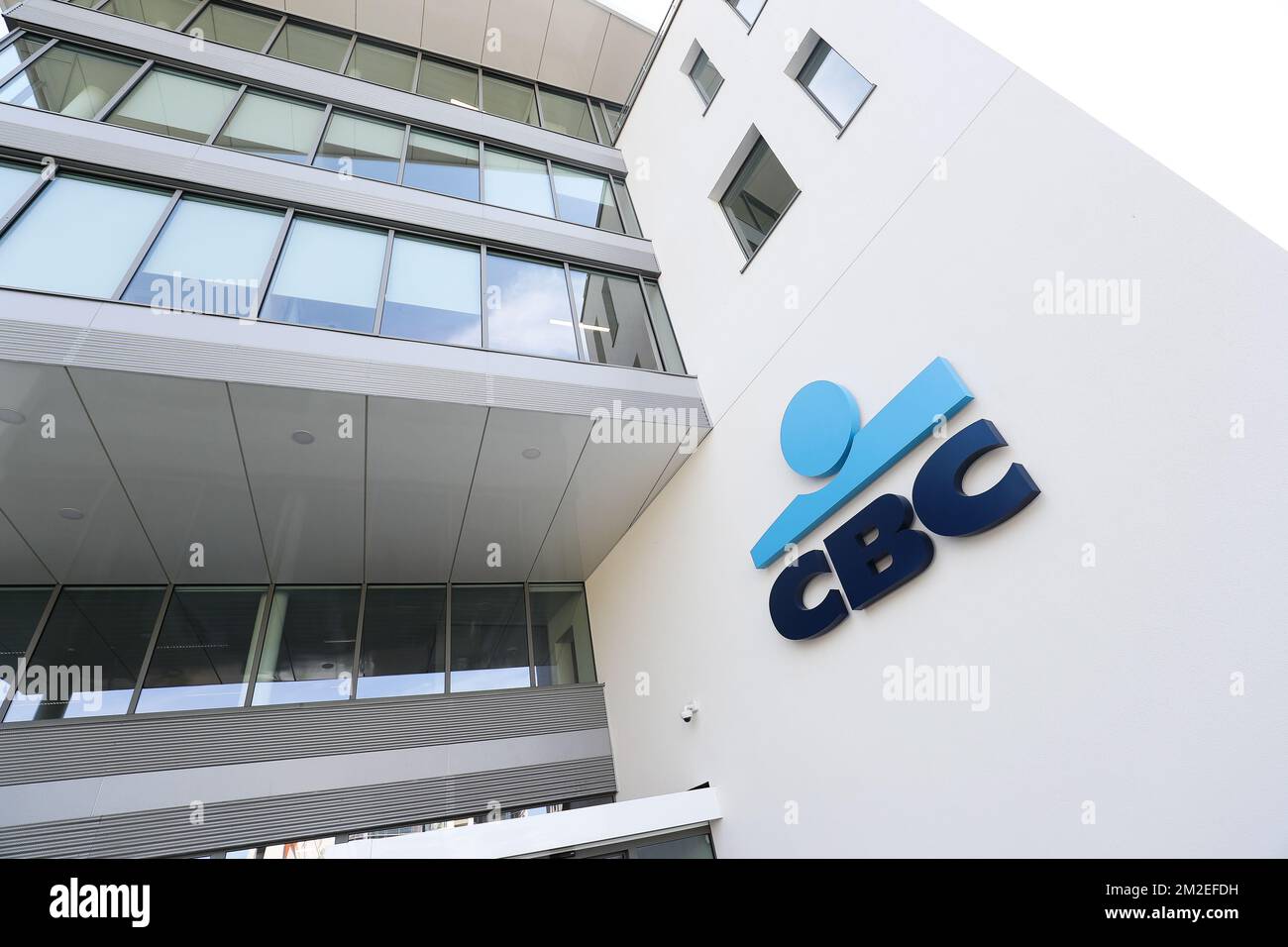 Illustration picture shows the new headquarters of the 'CBC Banque ...