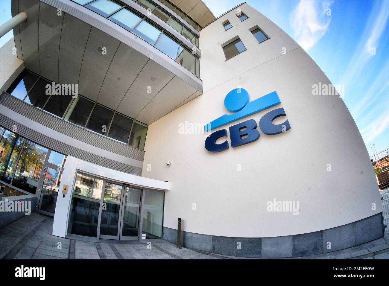 Illustration picture shows the new headquarters of the 'CBC Banque ...