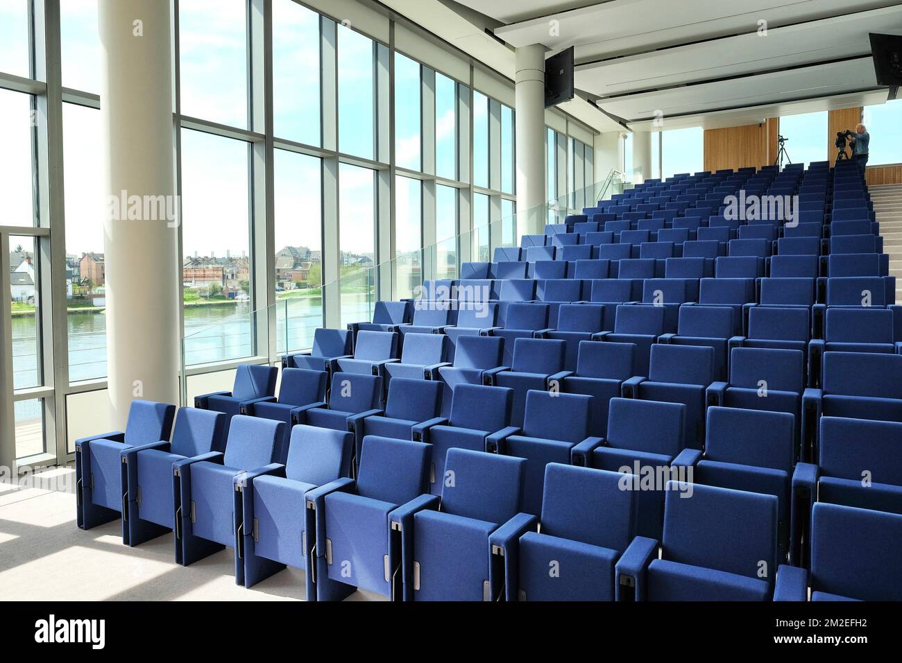 Illustration picture shows the new headquarters of the 'CBC Banque ...