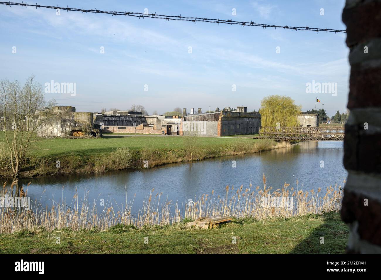 The breendonk fort is a part of the second defense line arougn ...