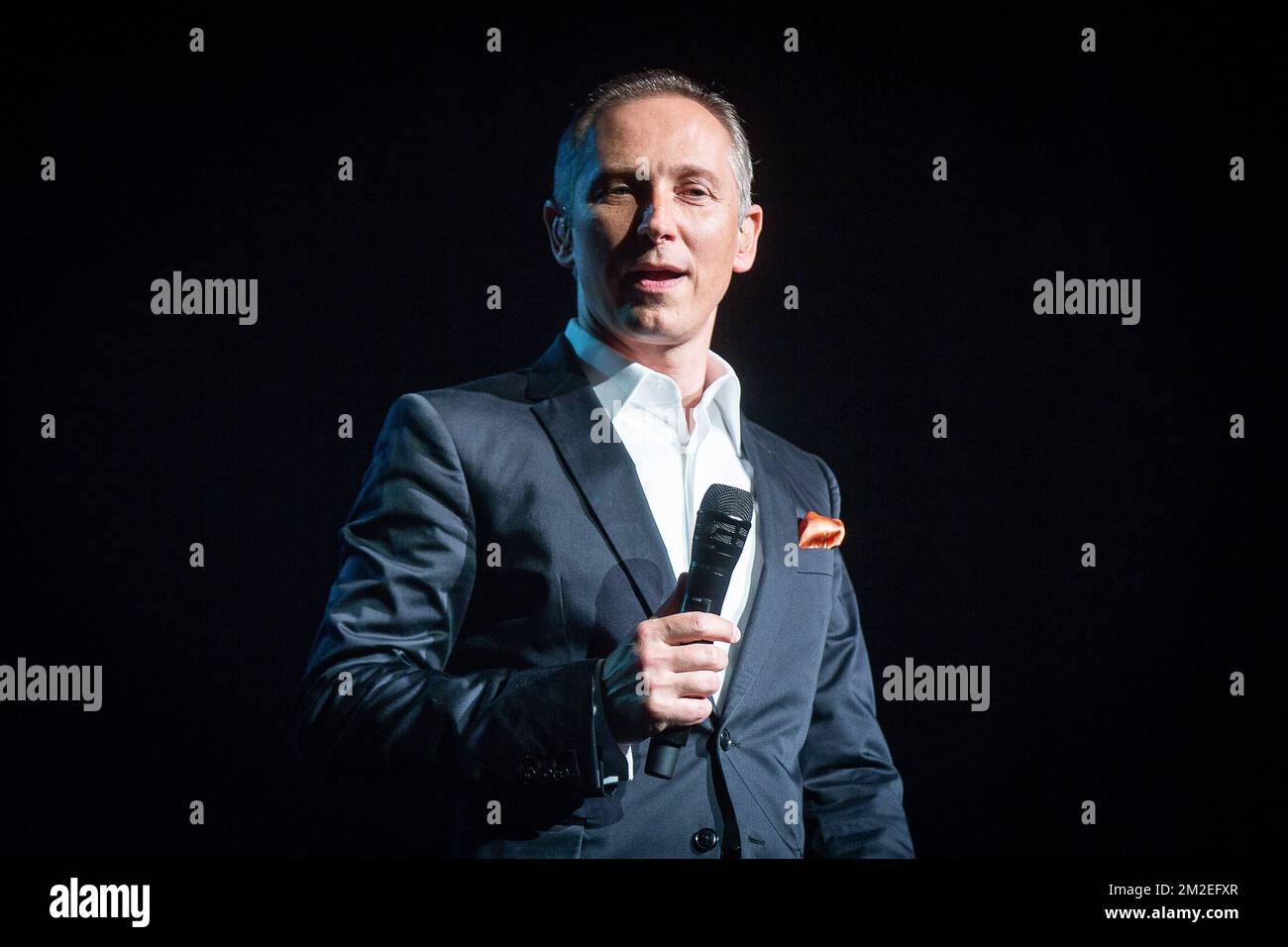 Belgian singer Helmut Lotti aka Helmut Lotigiers performs during a ...