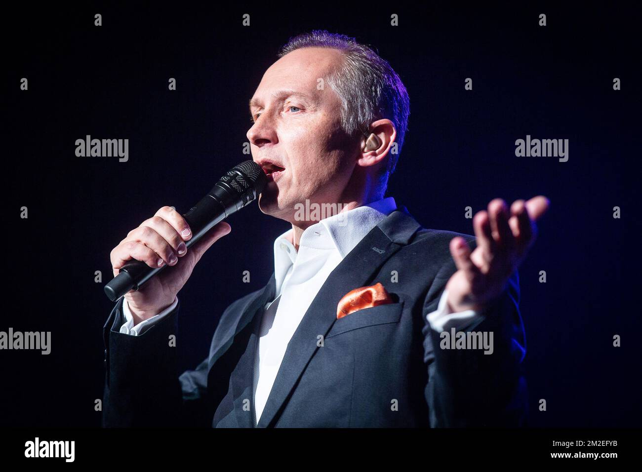 Belgian singer Helmut Lotti aka Helmut Lotigiers performs during a ...