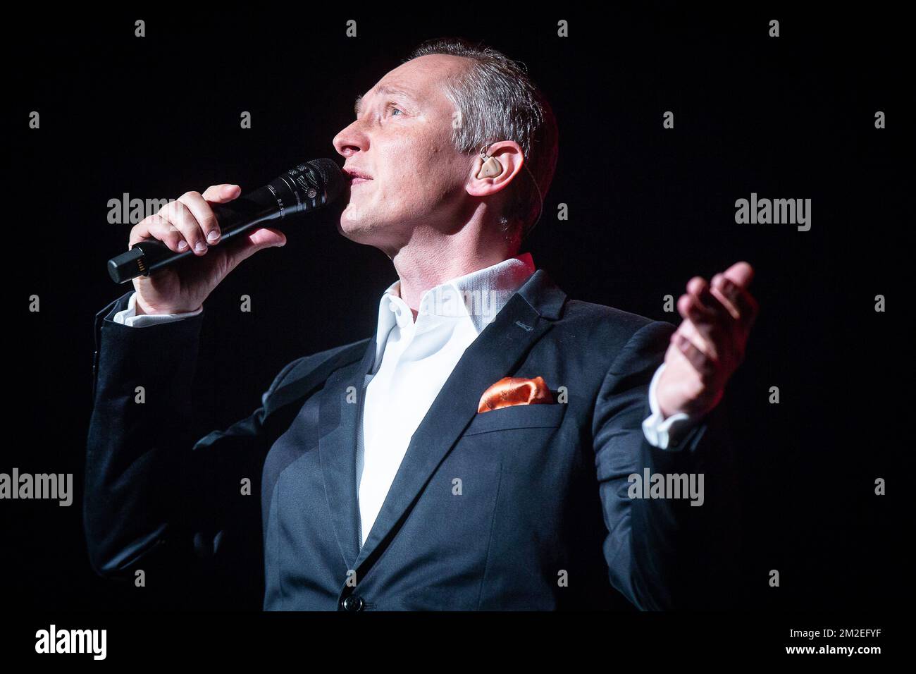 Belgian singer Helmut Lotti aka Helmut Lotigiers performs during a ...