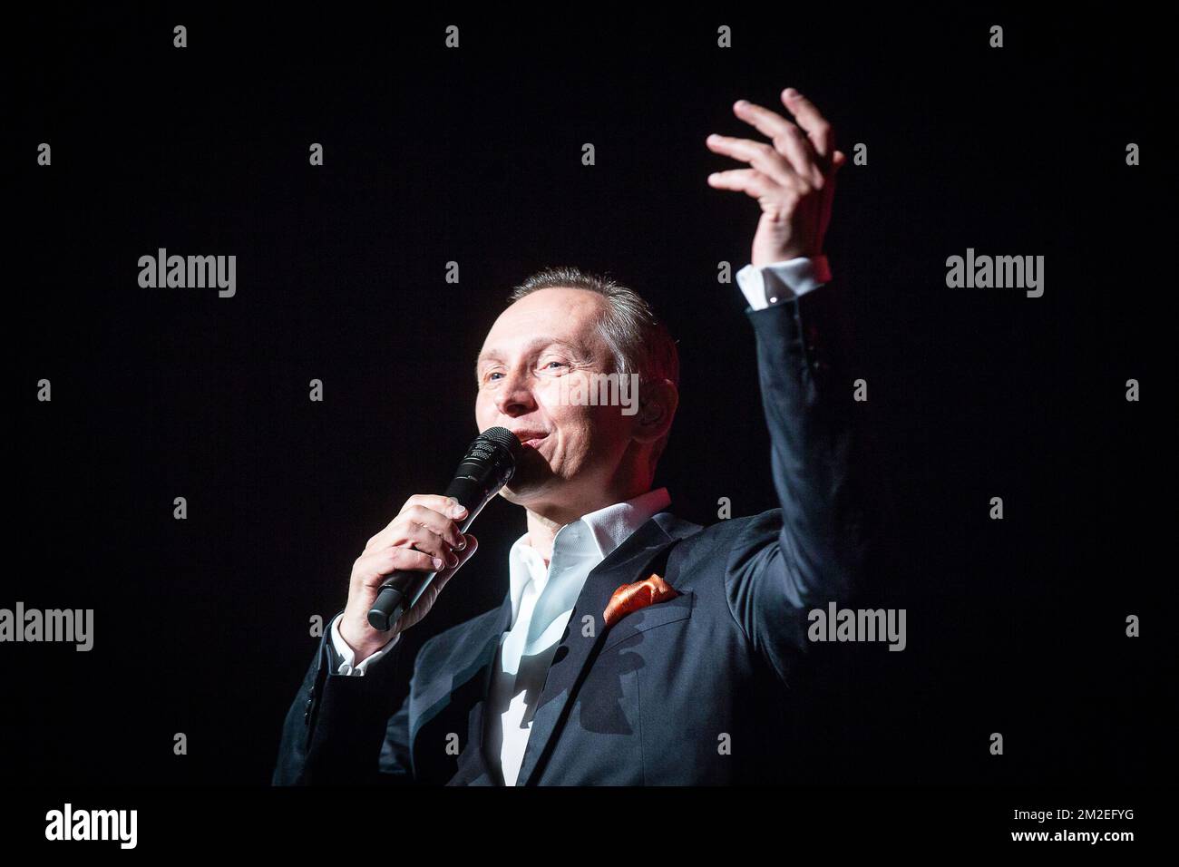 Belgian singer Helmut Lotti aka Helmut Lotigiers performs during a ...
