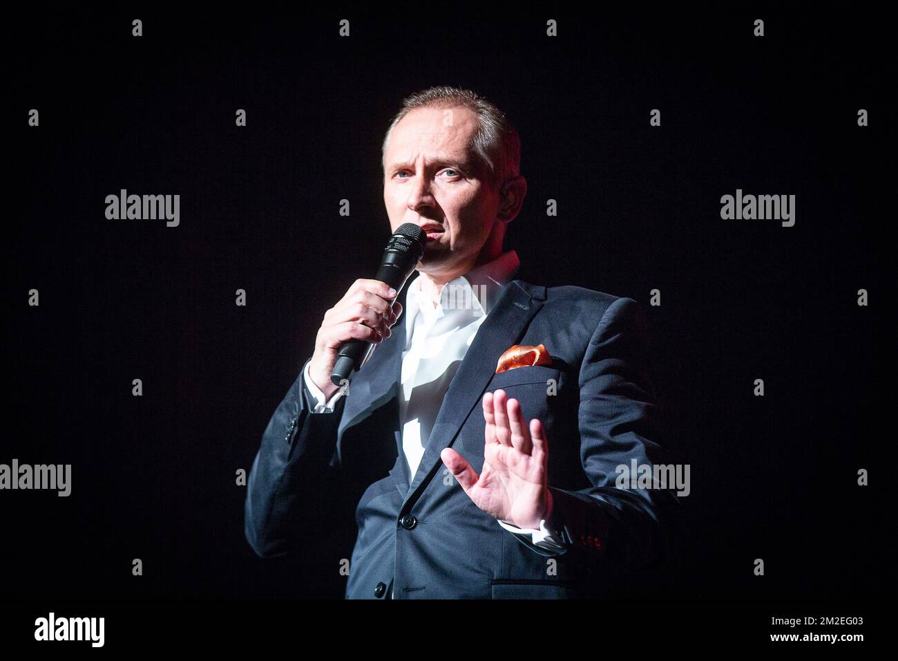 Belgian singer Helmut Lotti aka Helmut Lotigiers performs during a ...