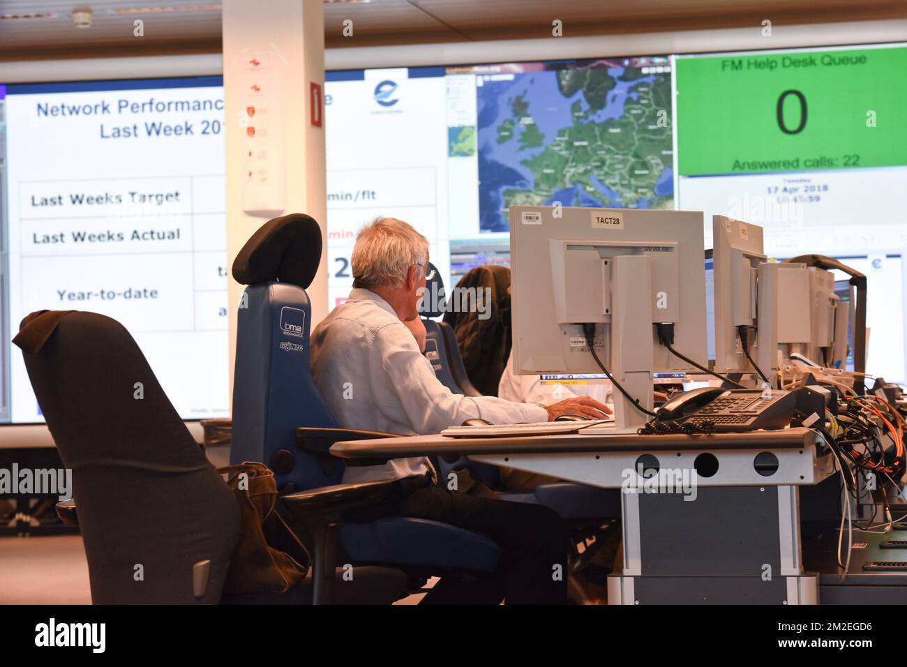 Eurocontrol air traffic control centre hi-res stock photography and ...