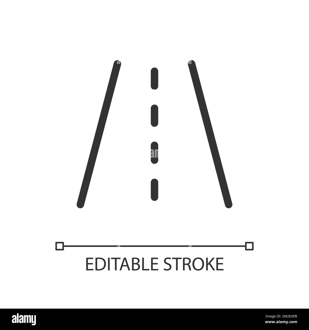 Road surface pixel perfect linear ui icon Stock Vector Image & Art - Alamy