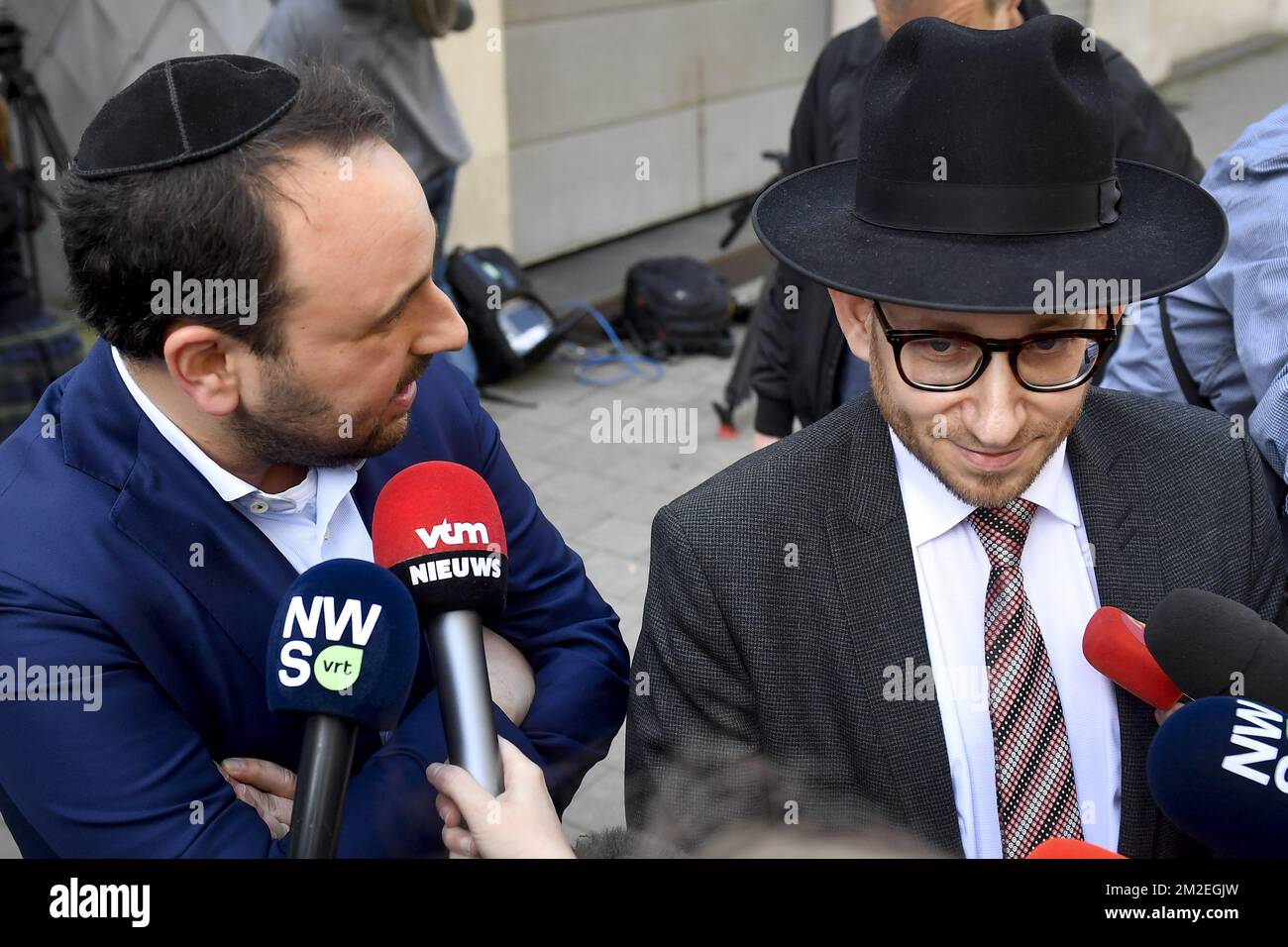 Joods Actueel Chief Editor Michael Freilich and Moshe Aryeh Friedman ...