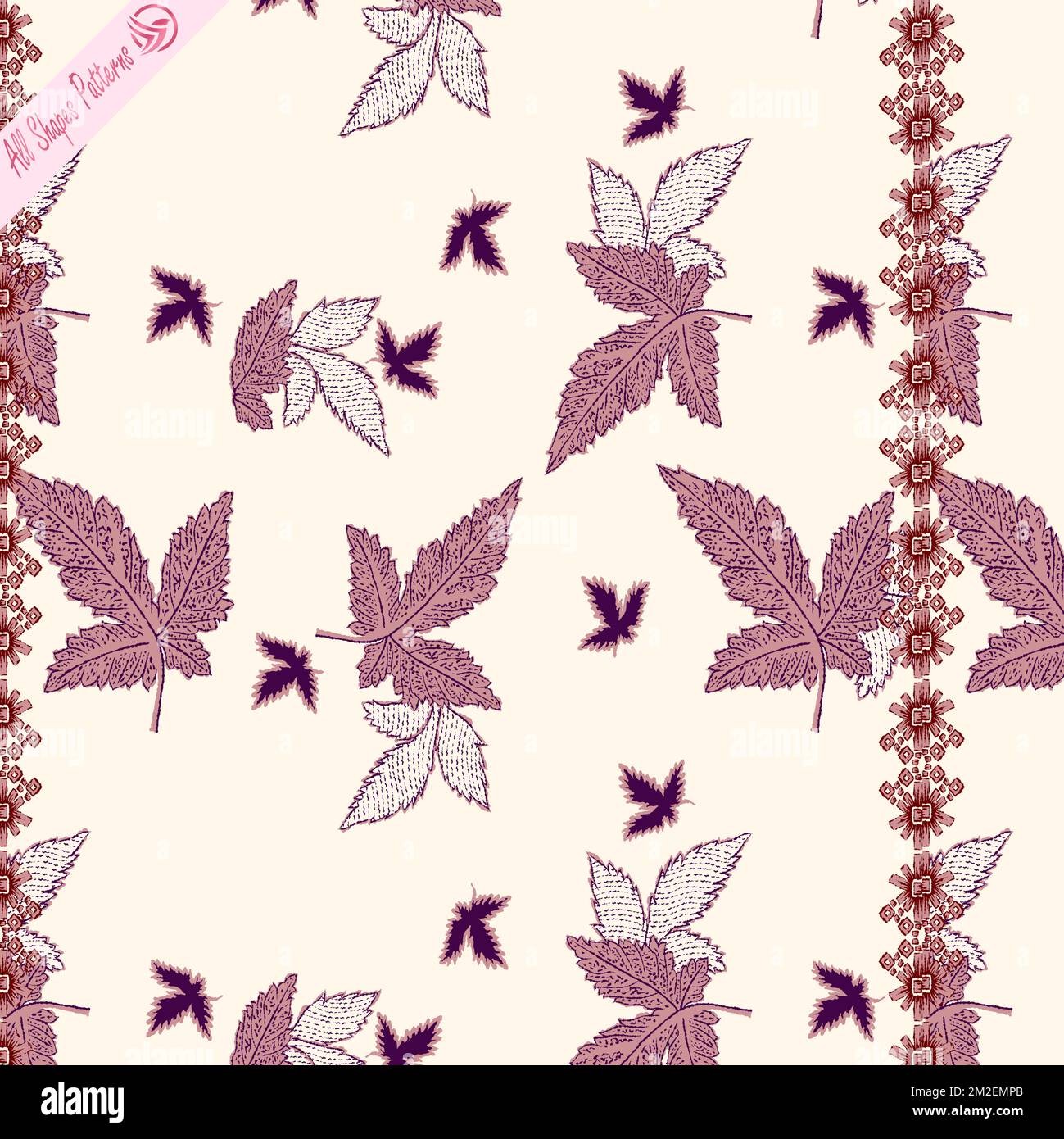 Digital And Textile Print Design Image Stock Photo - Alamy