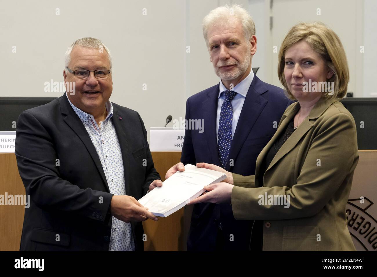 PS' Andre Frederic, Federal mediator Guido Herman and Federal mediator ...