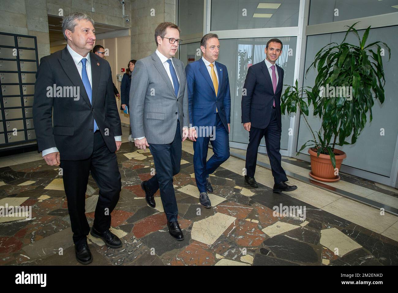 Antwerp alderman Ludo Van Campenhout, Director of USO of ALROSA Agureev ...