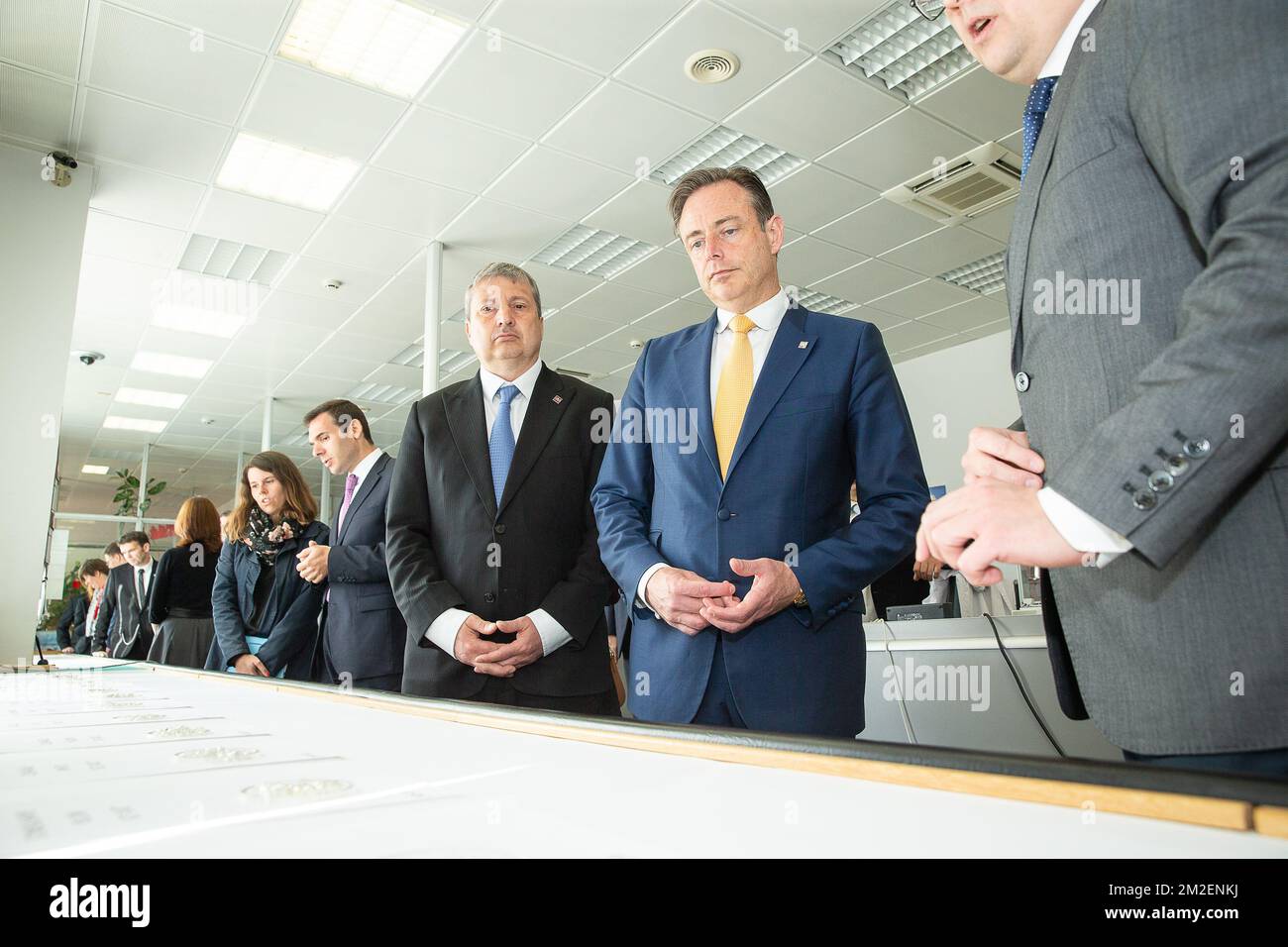 Antwerp alderman Ludo Van Campenhout and Antwerp Mayor Bart De Wever ...