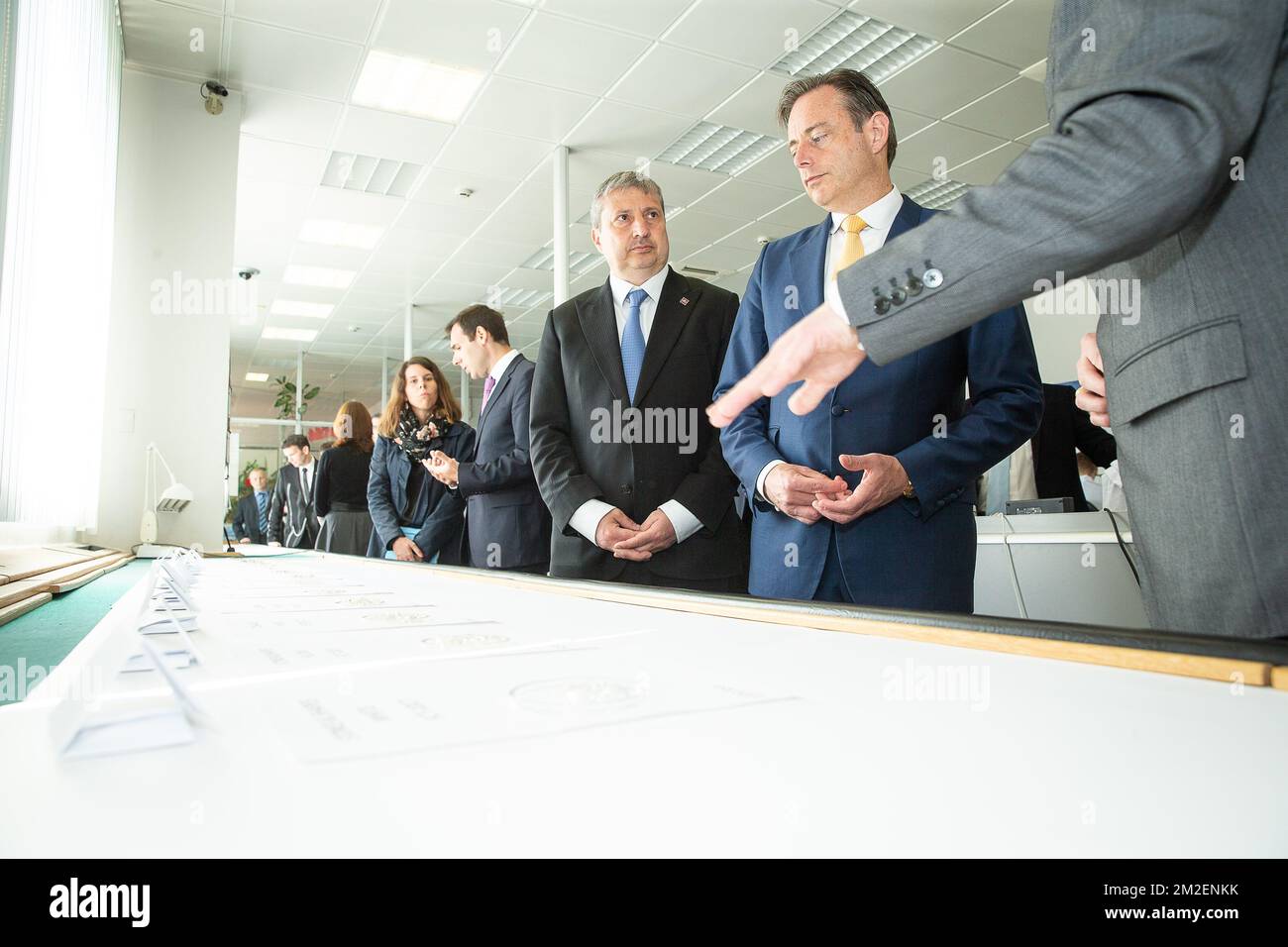 Antwerp alderman Ludo Van Campenhout and Antwerp Mayor Bart De Wever ...