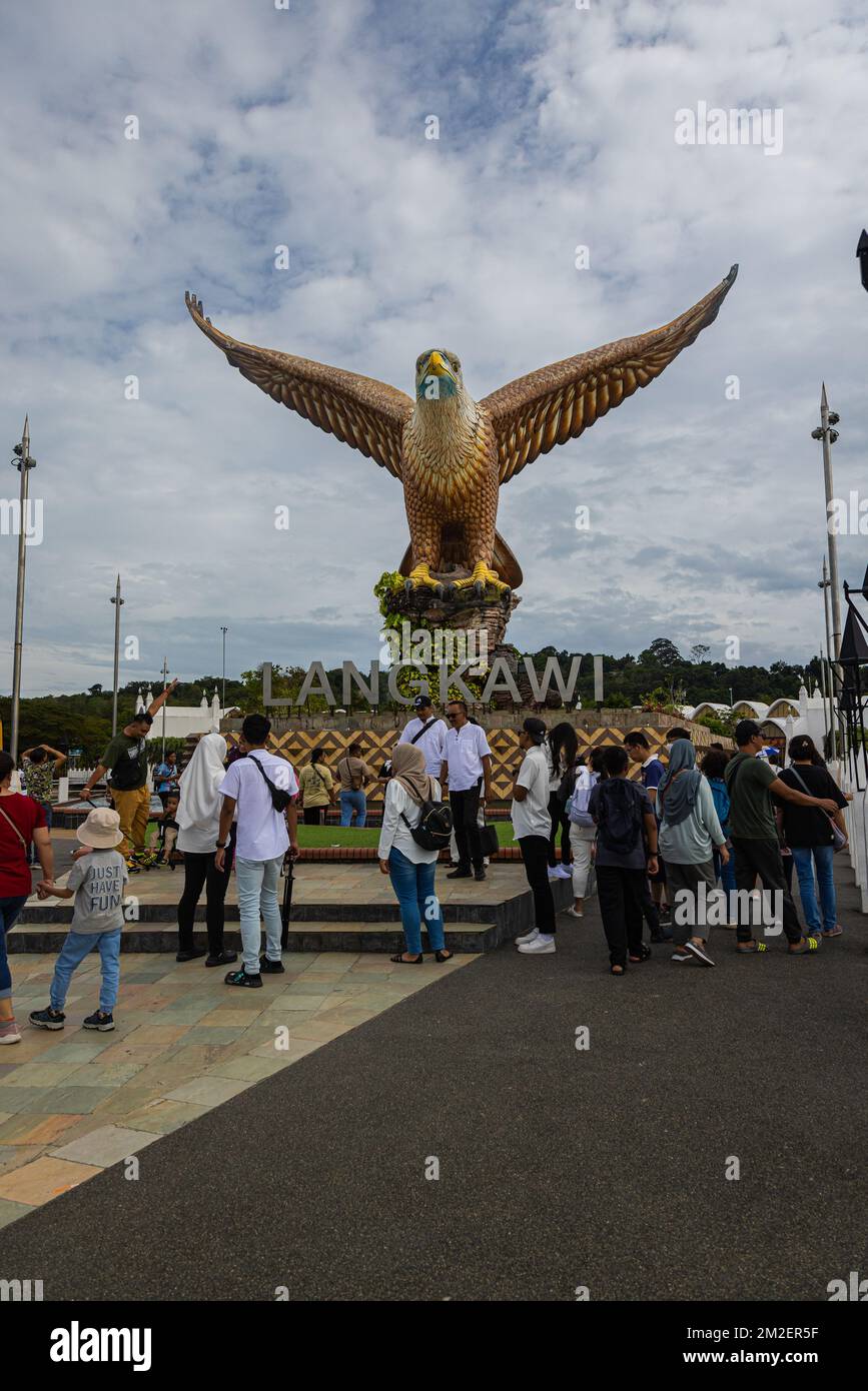 Langkawi, Malaysia - December 12, 2022: The Eagle of Langkawi. Landmark ...