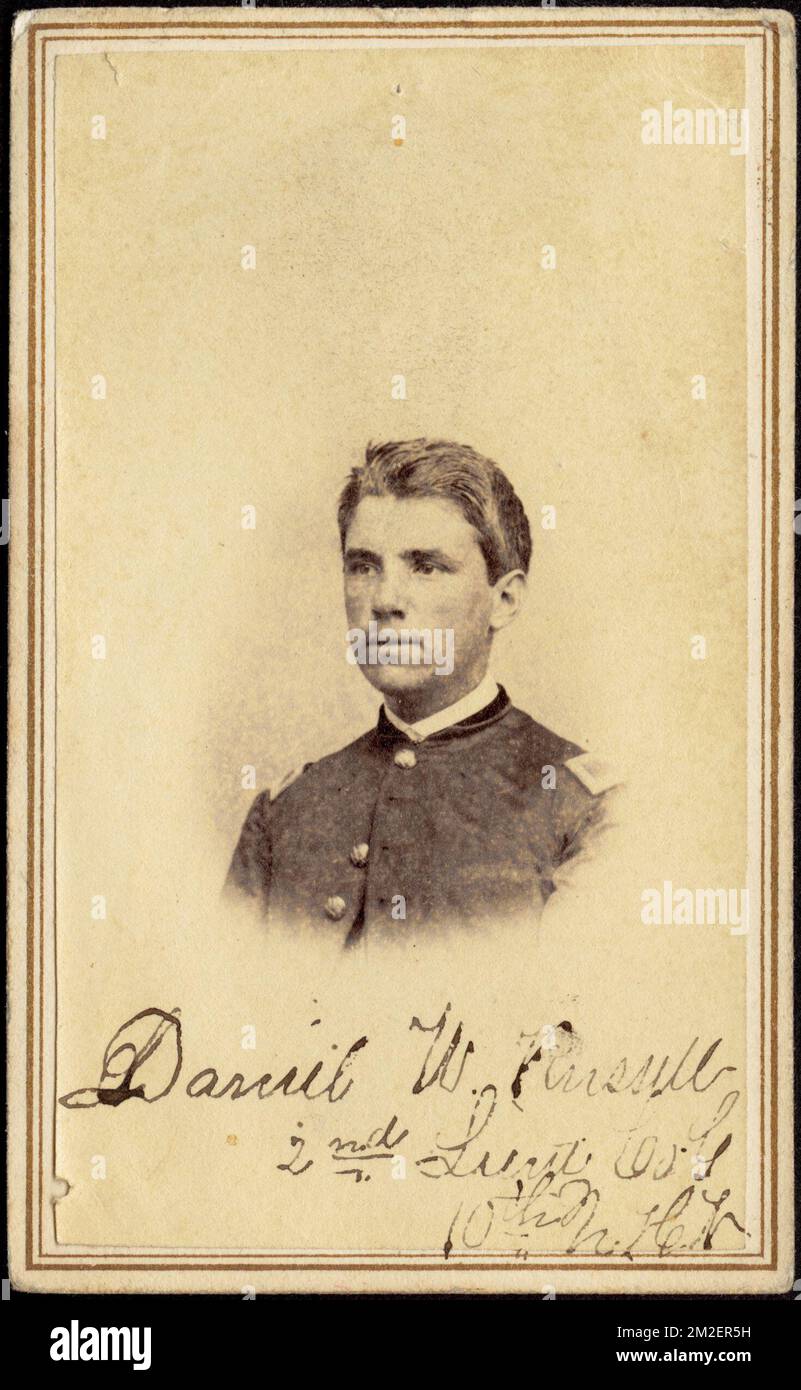 Daniel W. Russell , Military officers, Carte de Visite Collection Stock ...