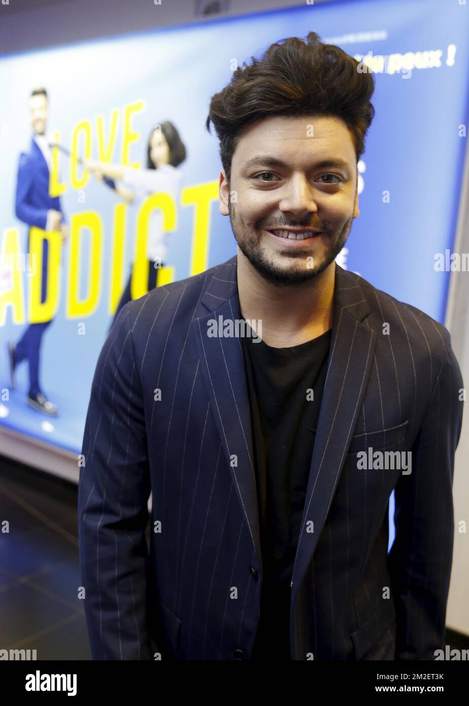 French actor Kev Adams poses for the photographer at the avant-premiere ...
