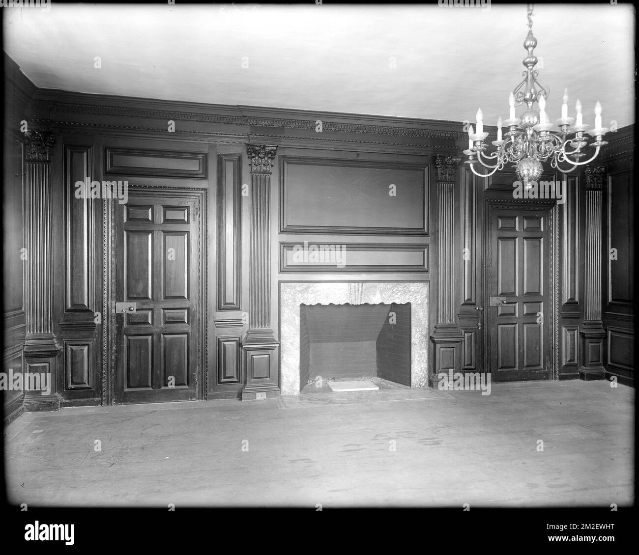 Danvers, Collins Street, interior detail, drawing room, panelling ...