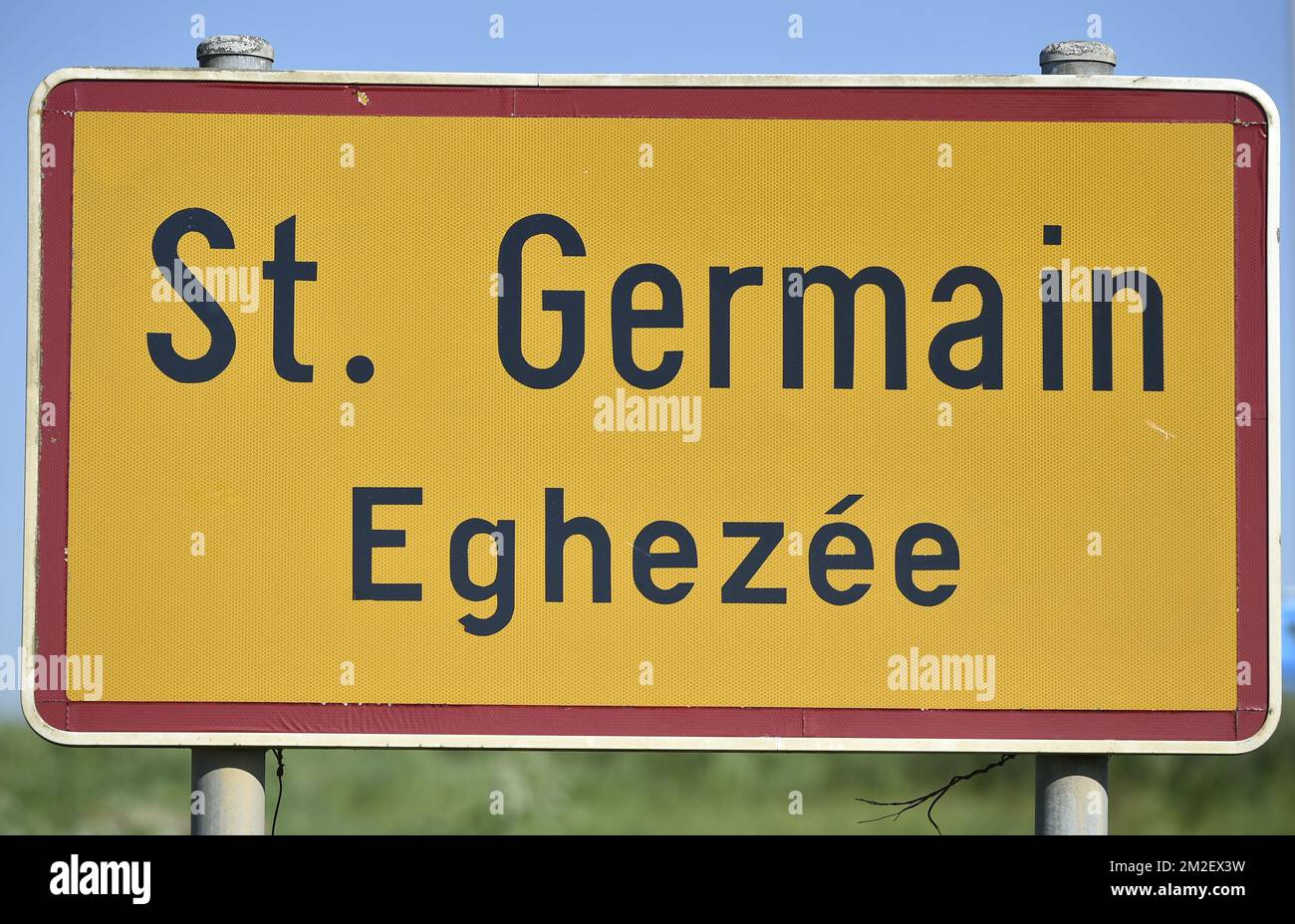 Illustration shows the name of the Saint-Germain, Eghezee municipality ...