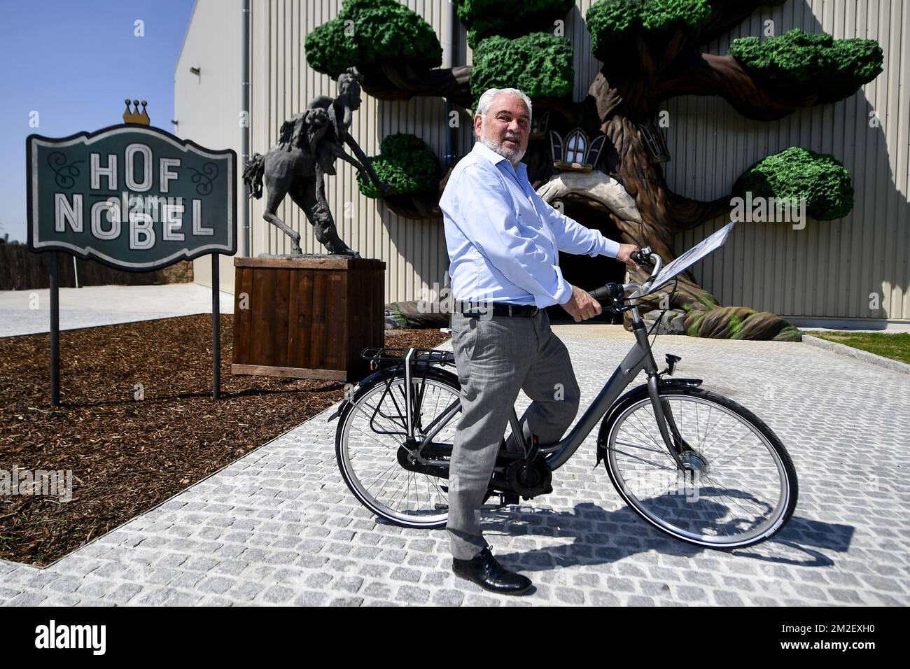 Katoen Natie CEO Fernand Huts poses for the photographer at the avant ...