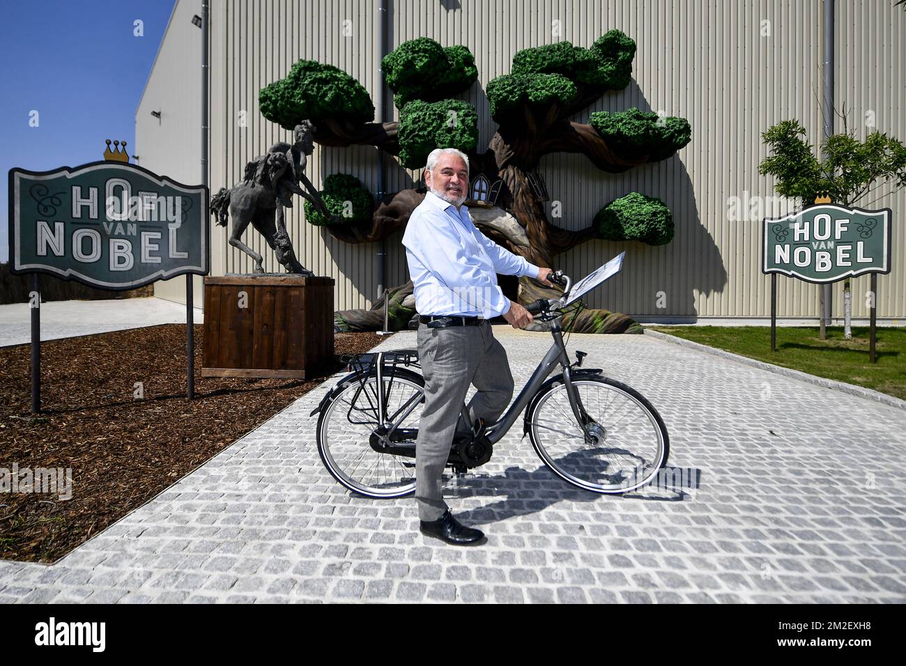 Katoen Natie CEO Fernand Huts poses for the photographer at the avant ...