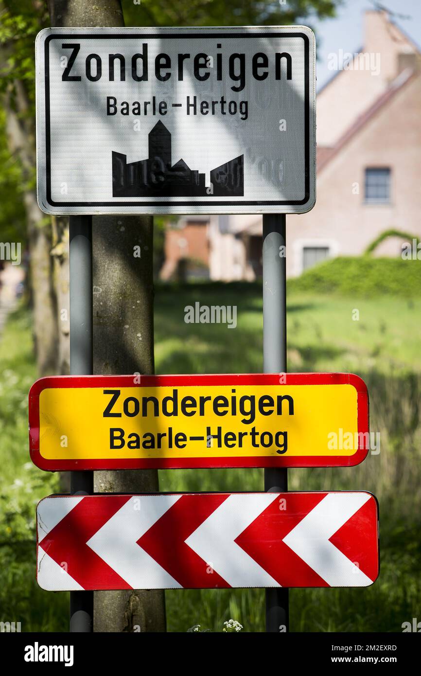 Illustration shows the name of the Baarle-Hertog (Zondereigen ...