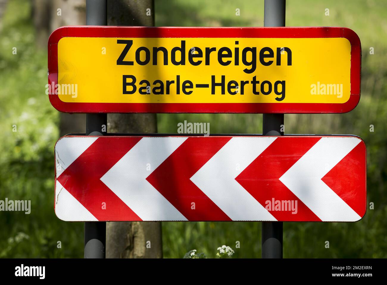 Illustration shows the name of the Baarle-Hertog (Zondereigen ...
