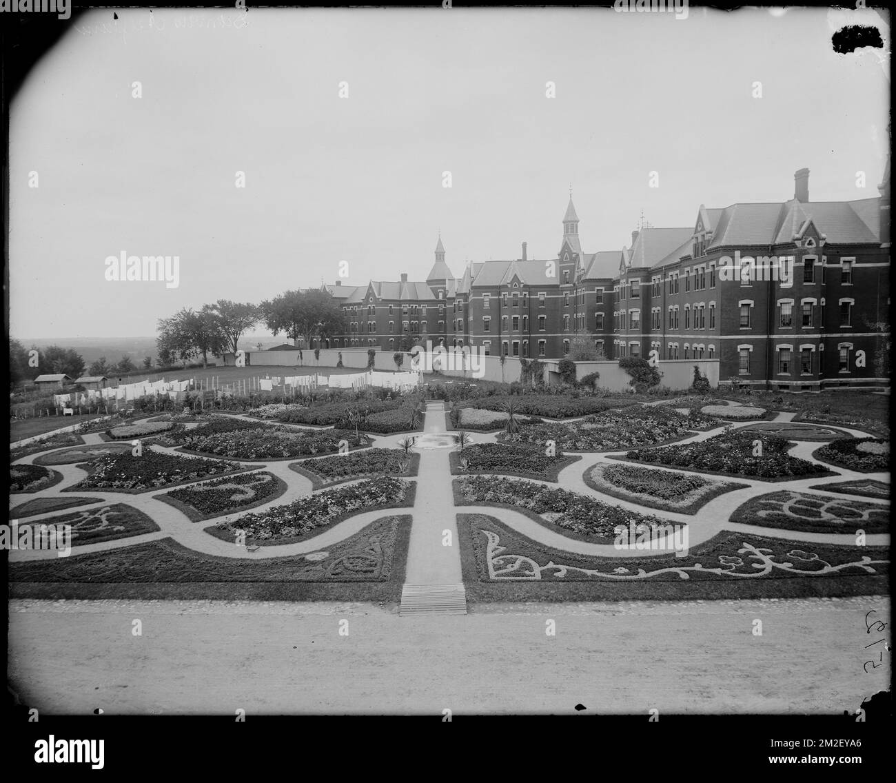 Danvers, Newbury Street, Danvers Insane Asylum, formal garden ...