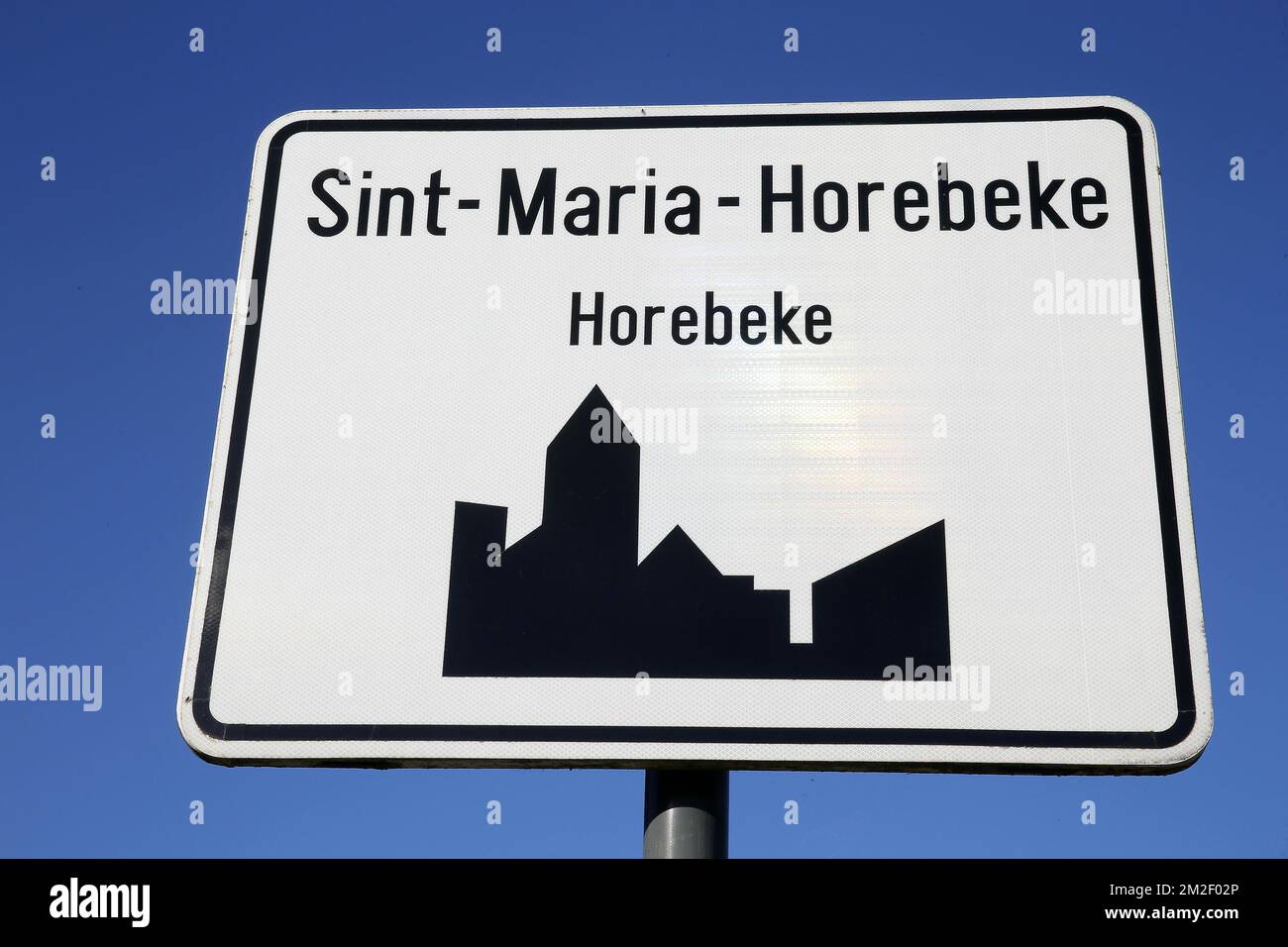 Illustration shows the name of Sint-Maria-Horebeke, part of Horebeke ...