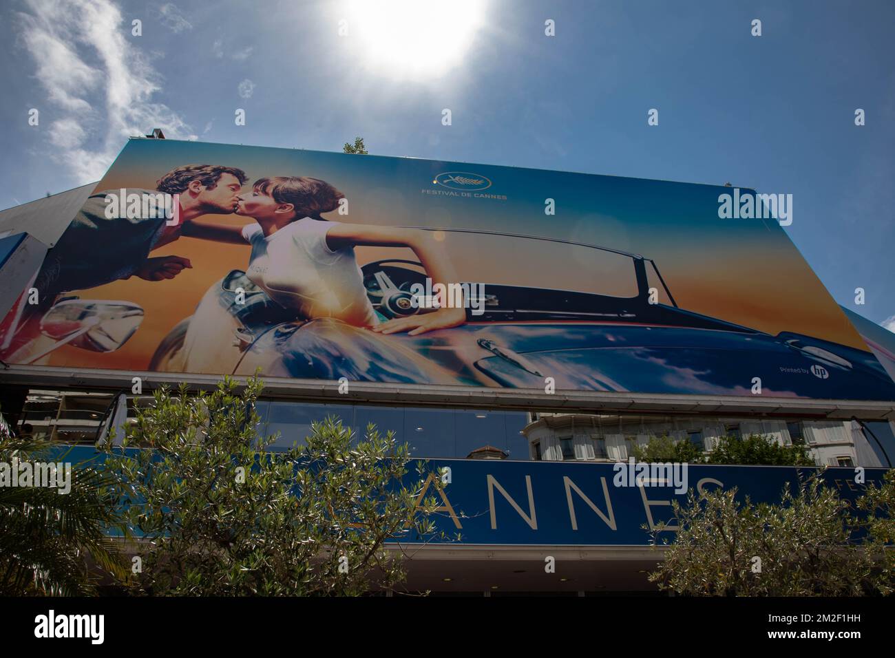 Palais des festivals, croisette and poster Cannes 2018 Festival ...