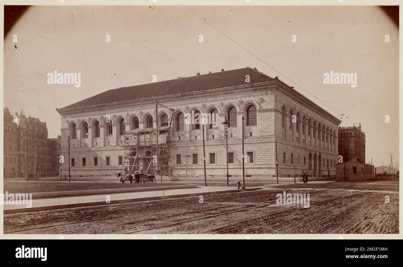Dartmouth St. and Boylston St. sides, construction of the McKim ...
