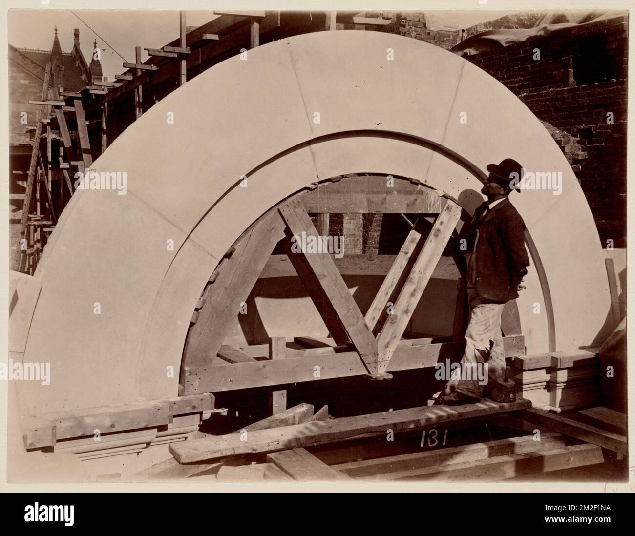 Dartmouth Street vestibule door arch, construction of the McKim ...