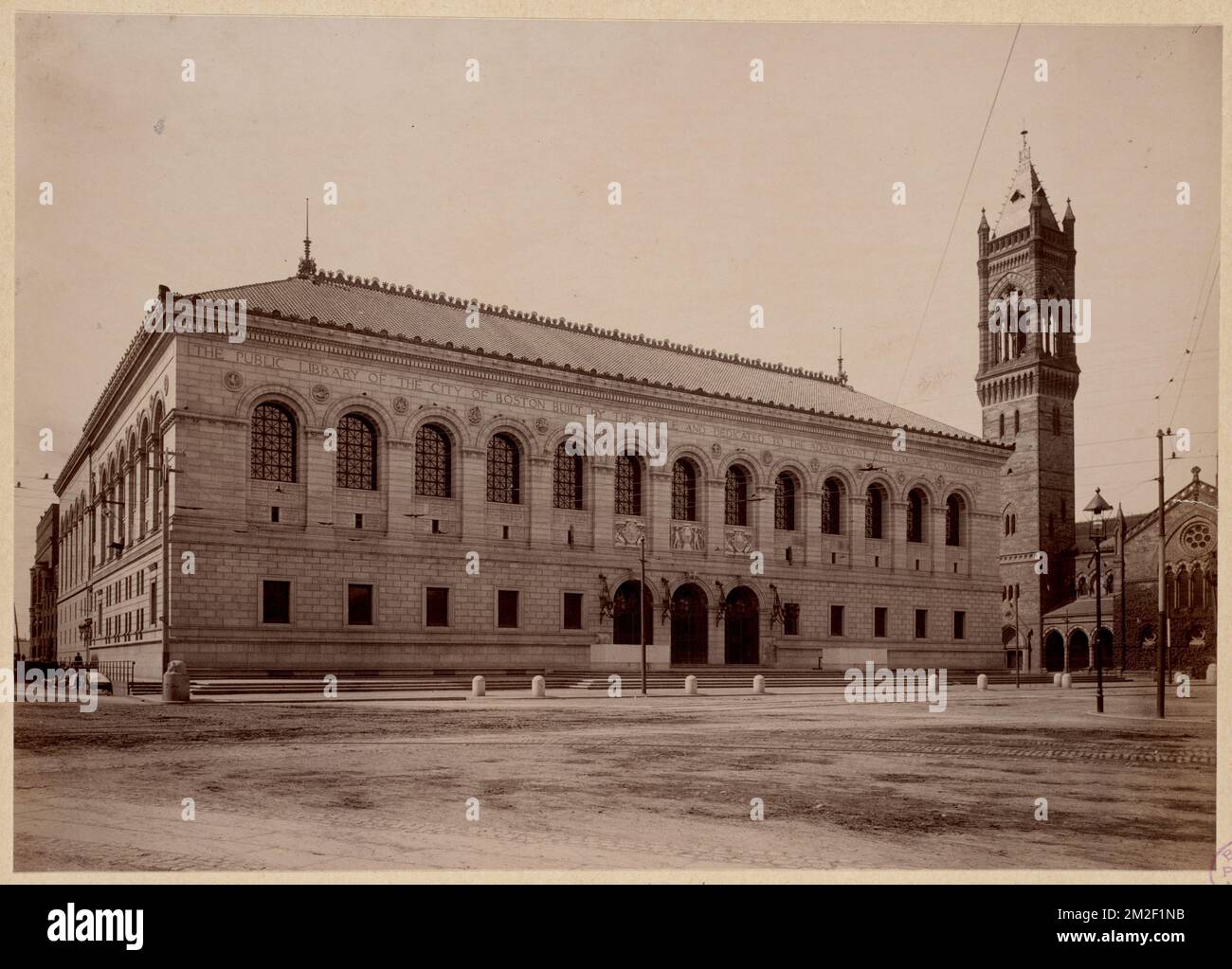 Boston public library facade hi-res stock photography and images - Alamy