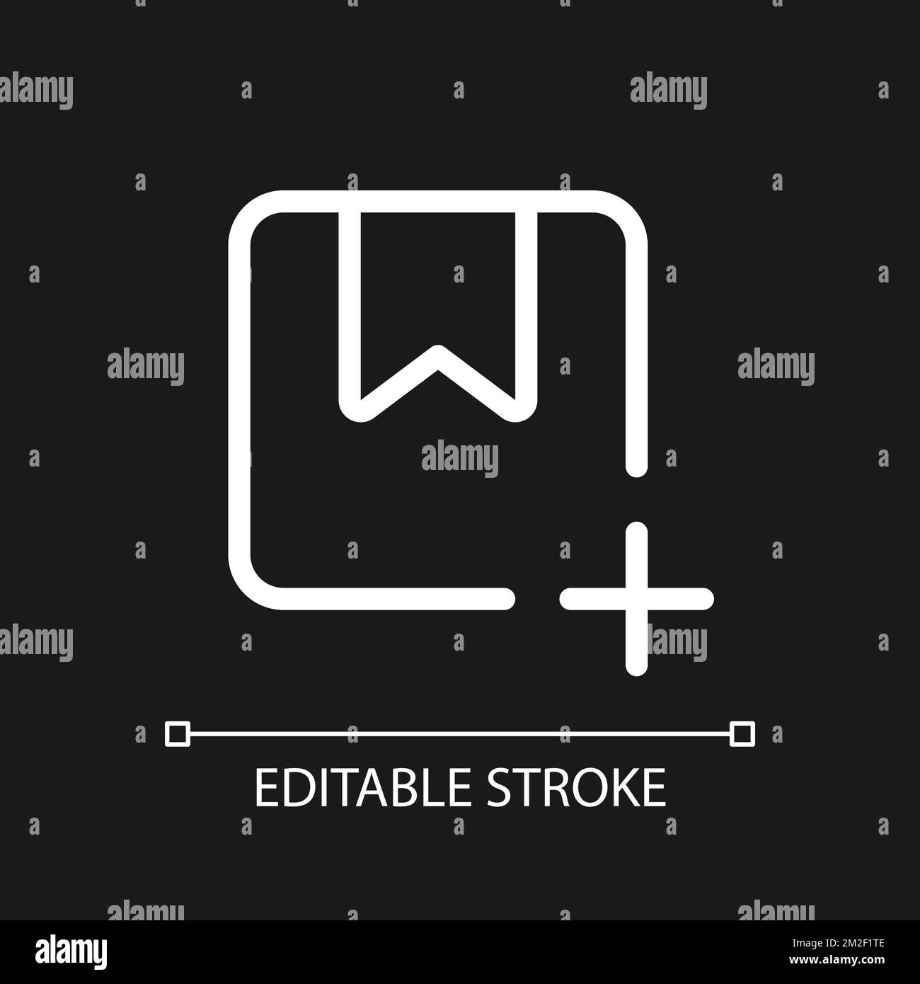 Add Parcel Pixel Perfect White Linear Ui Icon For Dark Theme Stock Vector Image And Art Alamy