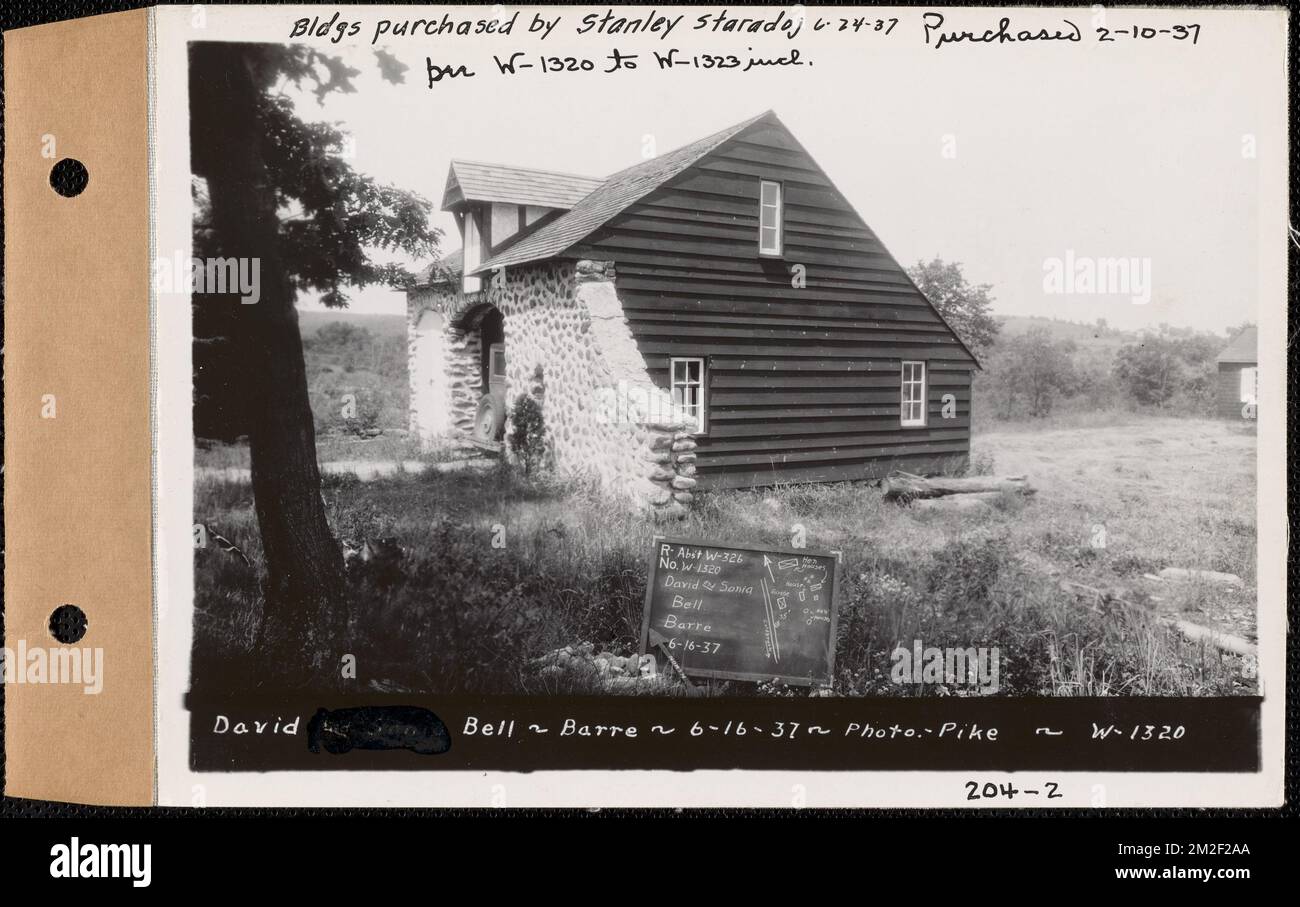 David and Sonia Bell, garage, Barre, Mass., Jun. 16, 1937 : Purchased ...