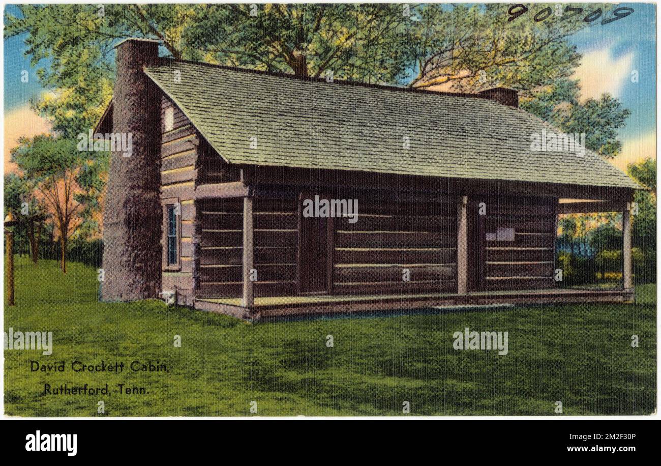 David crockett cabin hi-res stock photography and images - Alamy