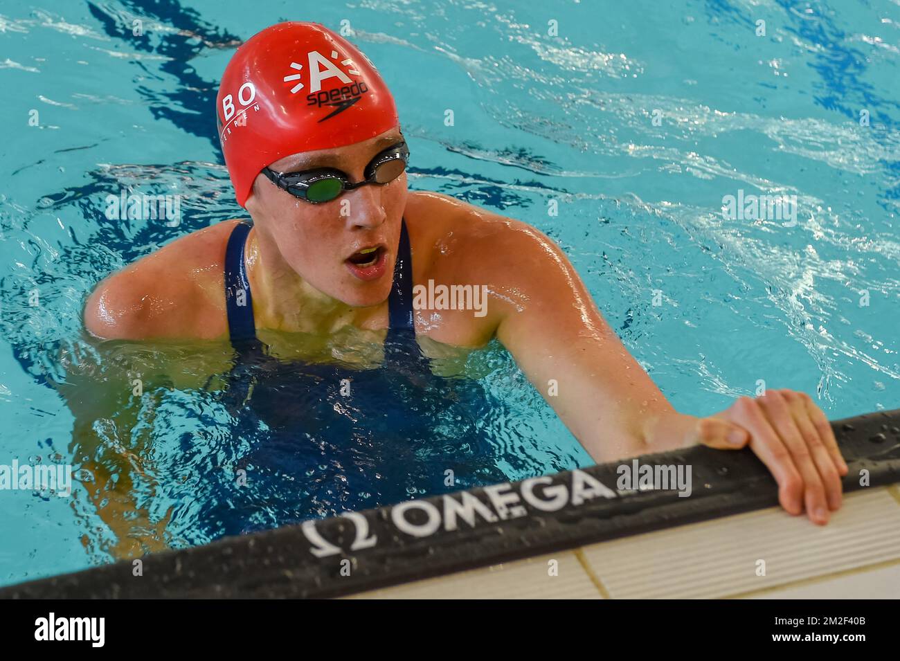 Belgian Kimberly Buys pictured after the women's 100m butterfly on the ...